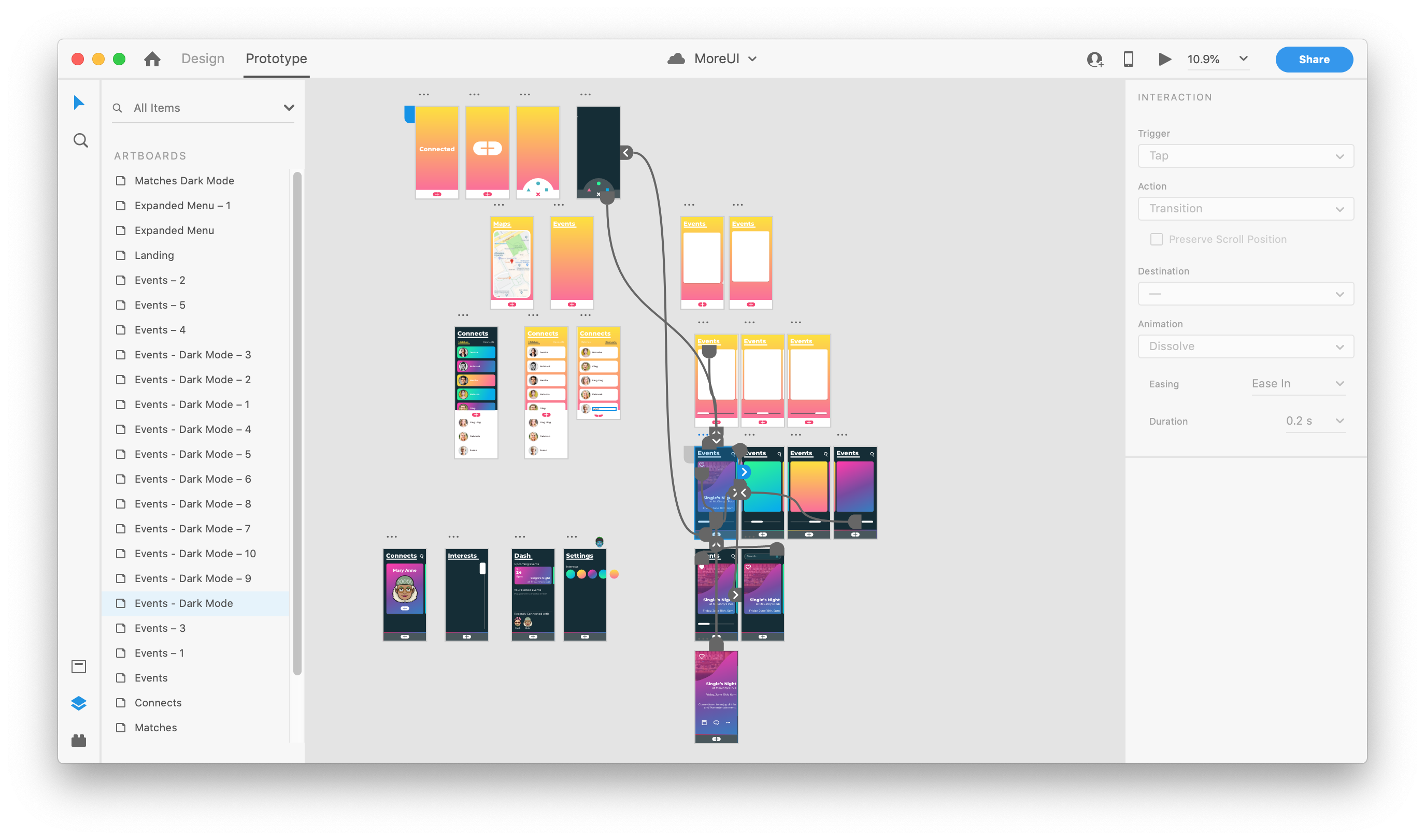 UI Prototype outline